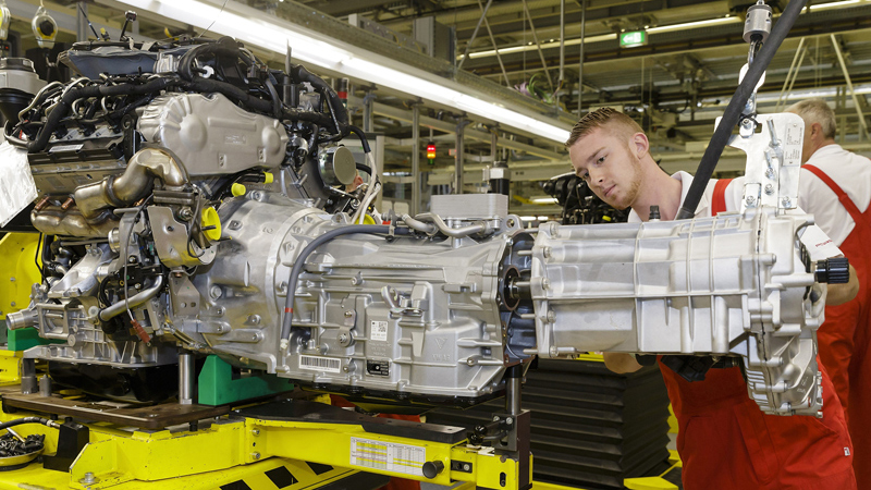 The assembly line - Porsche Leipzig GmbH